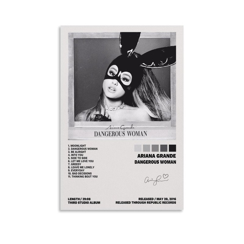 Ariana Grande Dangerous Woman Album Poster: Celebrate Iconic Pop with ...